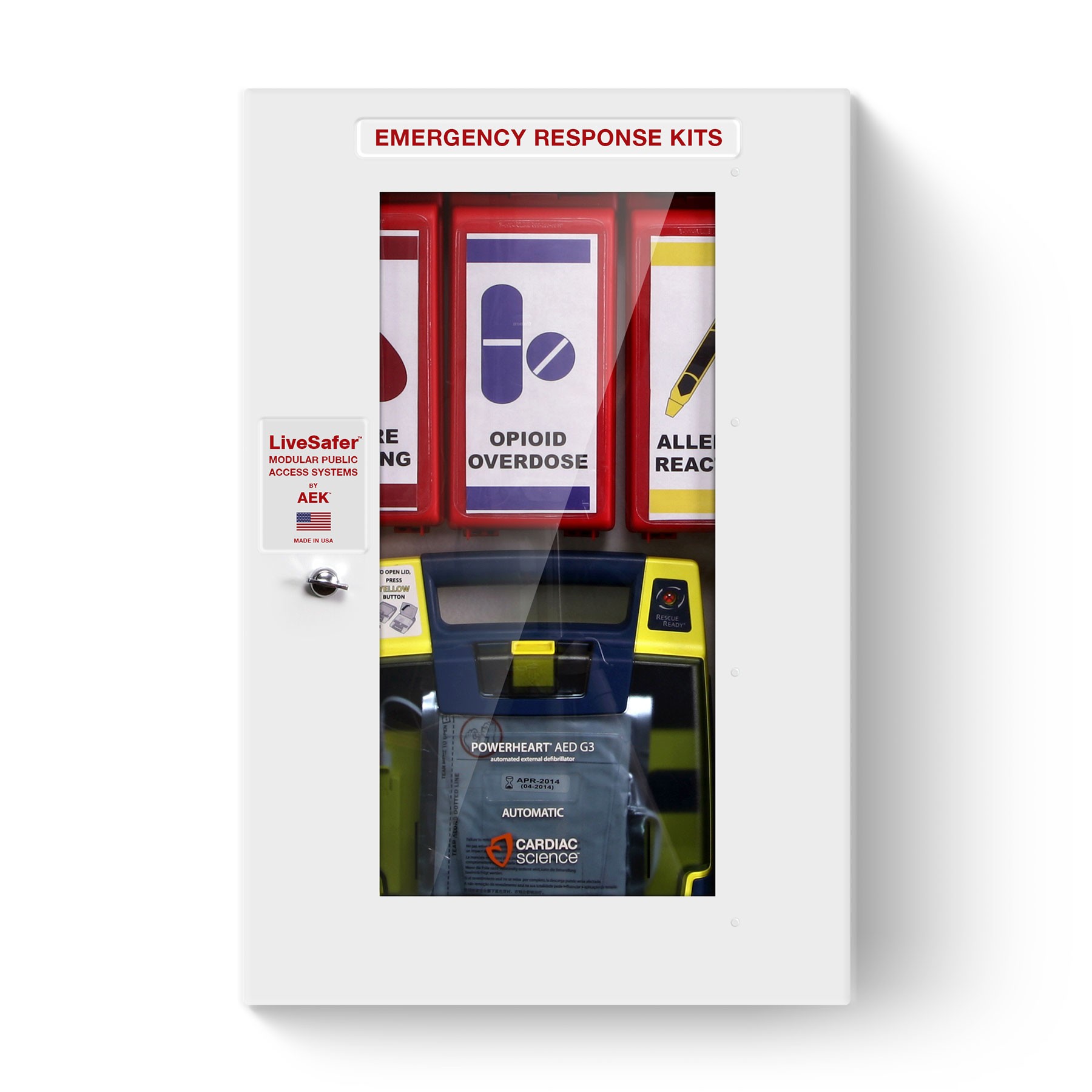 LiveSafer Modular Public Access First Aid System w/AED Storage