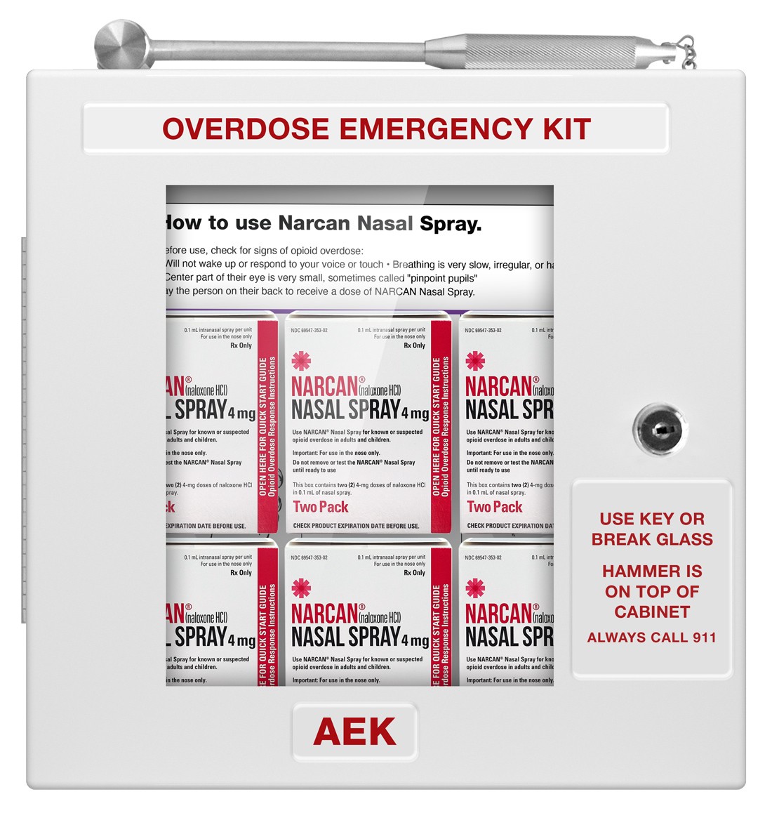 Public Access Naloxone Cabinets - Cases - Boxes