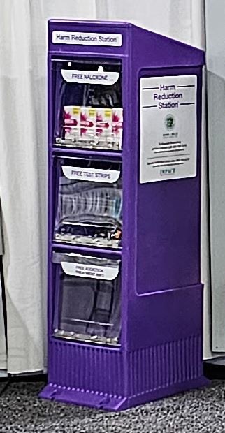 Harm Reduction Station - 3 Compartment Giveaway Stand
