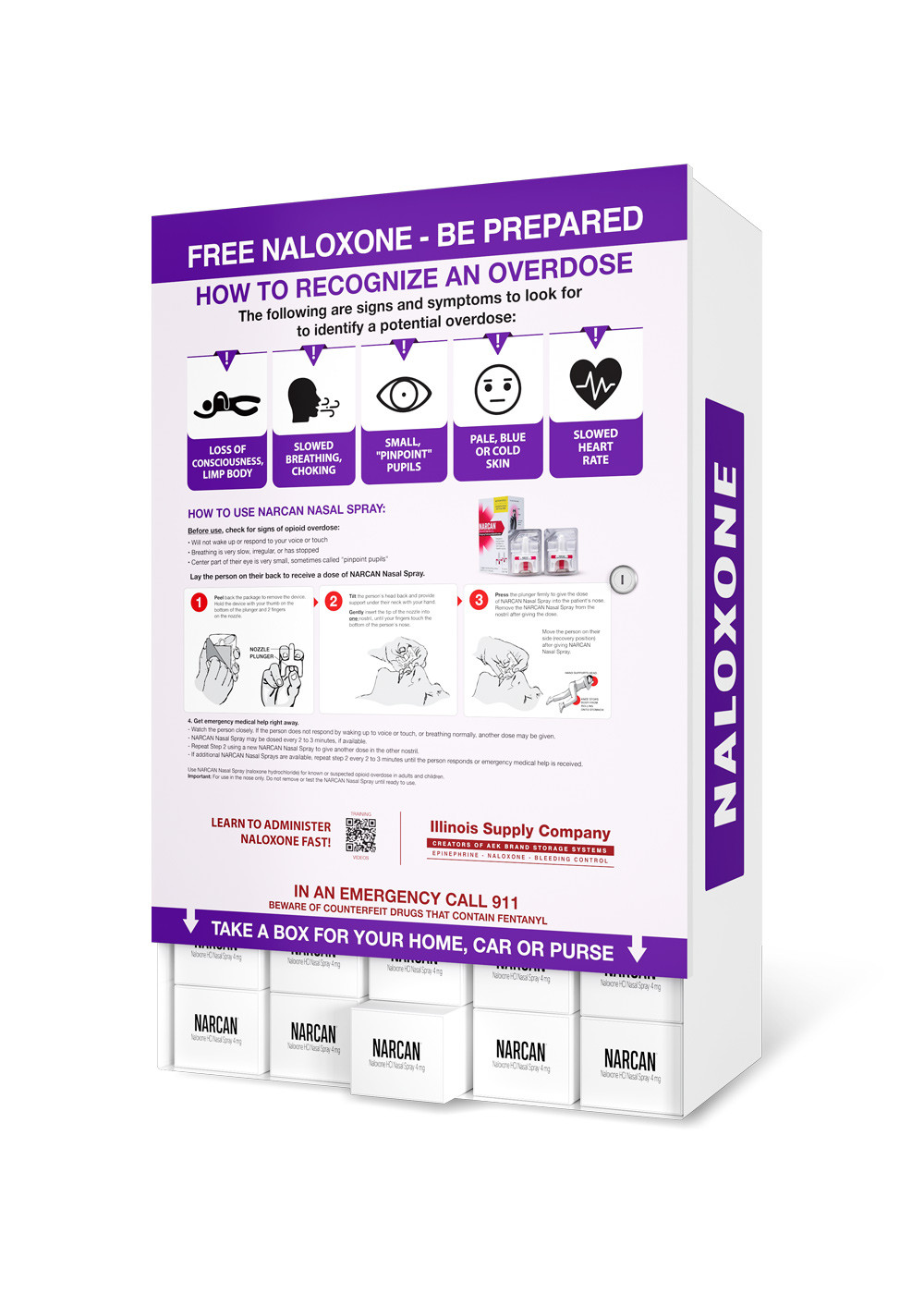 Public Access Naloxone Cabinets - Cases - Boxes